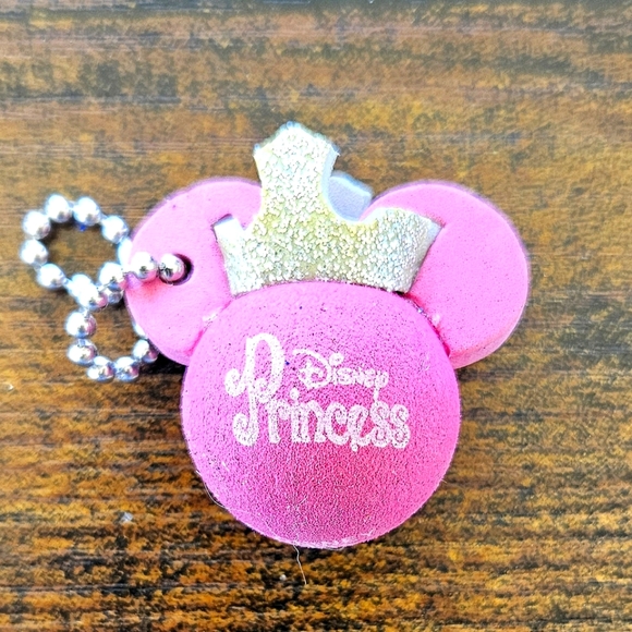 Disney | Accessories | Preowned Disney Princess Pink Foam Keychain ...